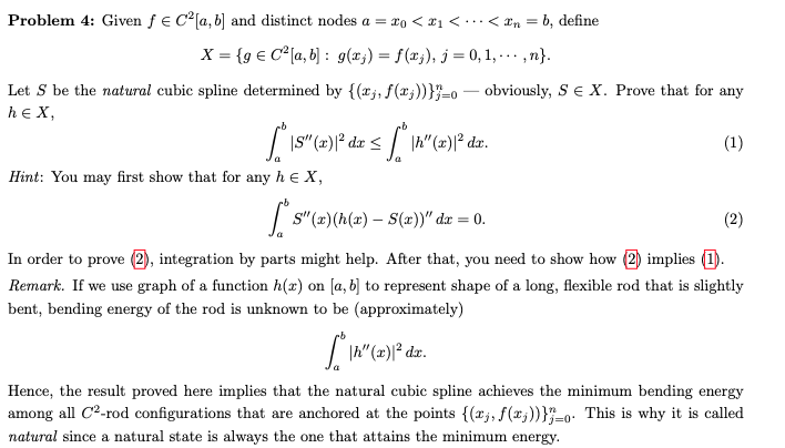 Solved Problem 4: Given f € C² [a, b] and distinct nodes a = | Chegg.com