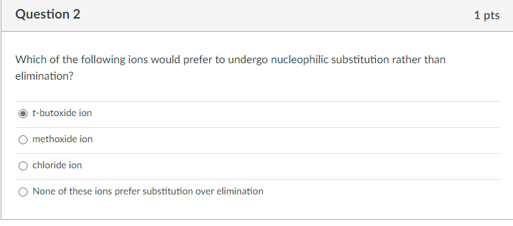 Solved Which of the following ions would prefer to undergo | Chegg.com