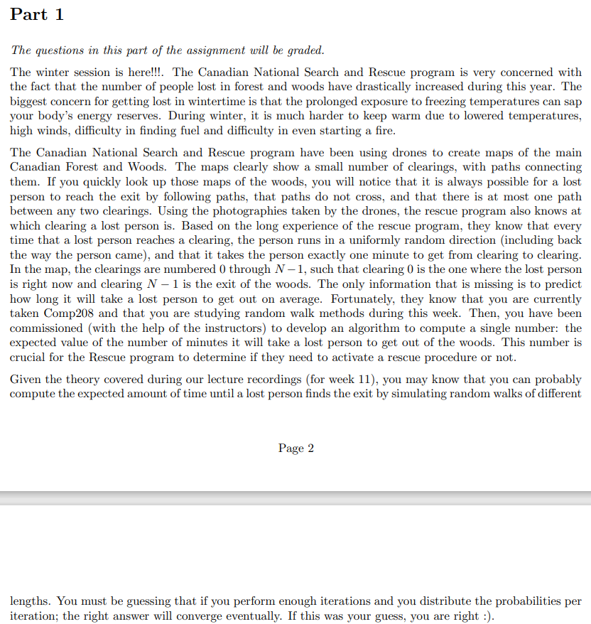 Solved Part 1 The questions in this part of the assignment | Chegg.com