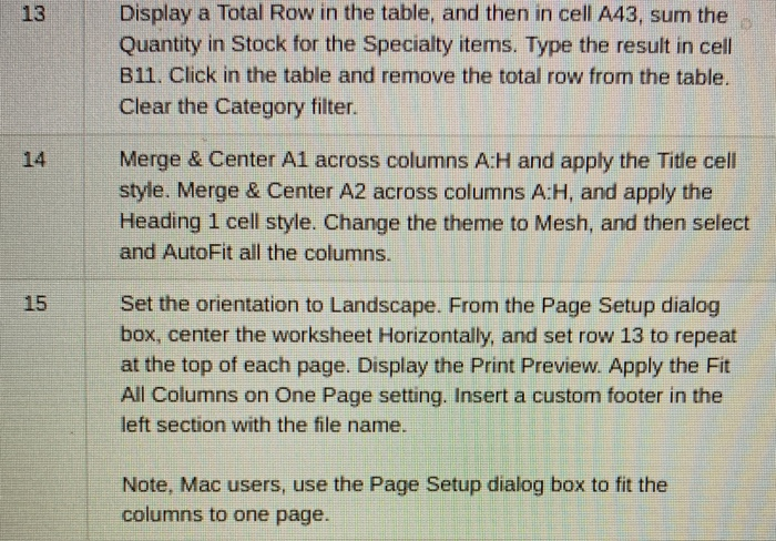 Solved Assignment Instructions In cell B10, use the COUNTIF | Chegg.com