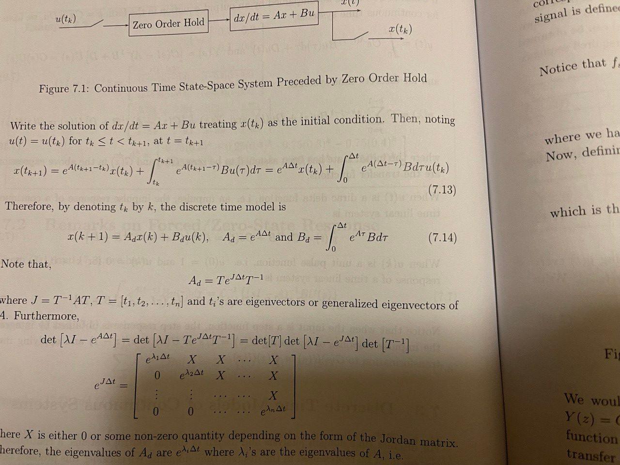 Figure 7 1 Continuous Time State Space System