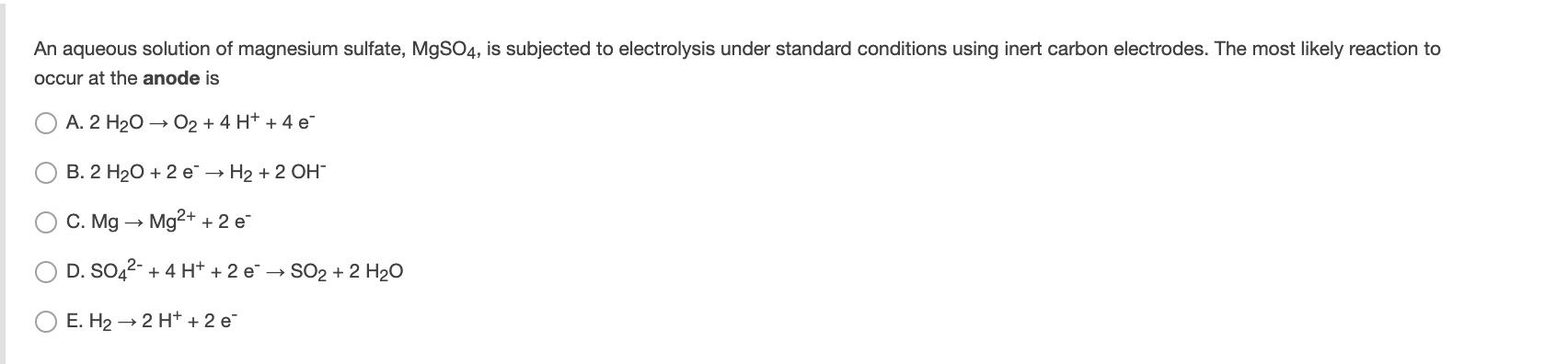Solved An aqueous solution of magnesium sulfate, MgSO4, is | Chegg.com