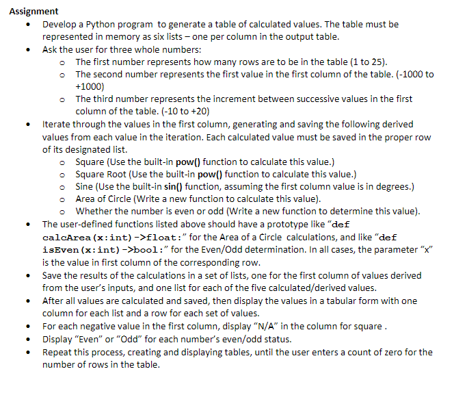 Solved I need help with this Python program. I cant write it | Chegg.com