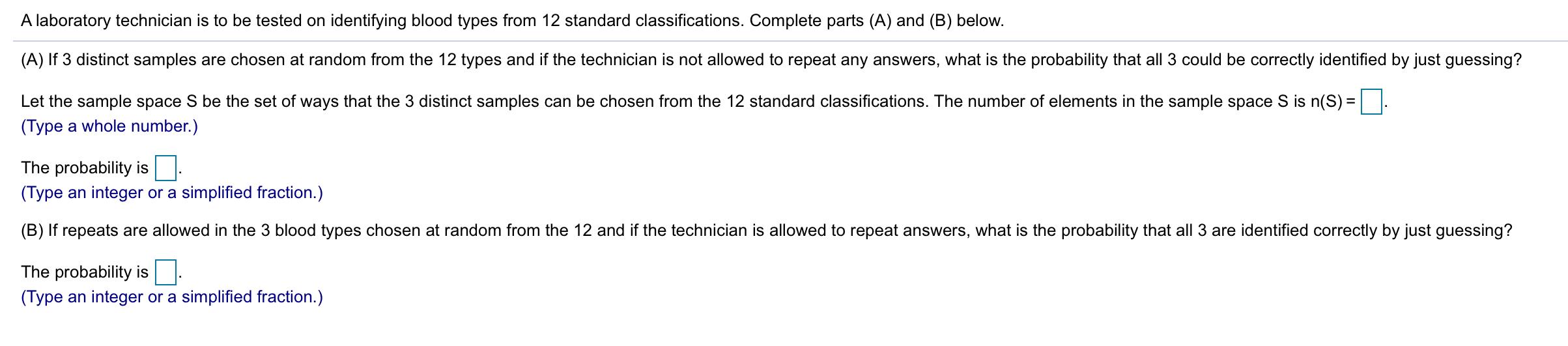 Solved A laboratory technician is to be tested on | Chegg.com
