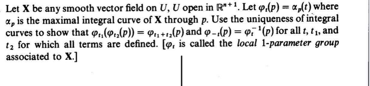 Solved Let X be any smooth vector field on U, U open in | Chegg.com