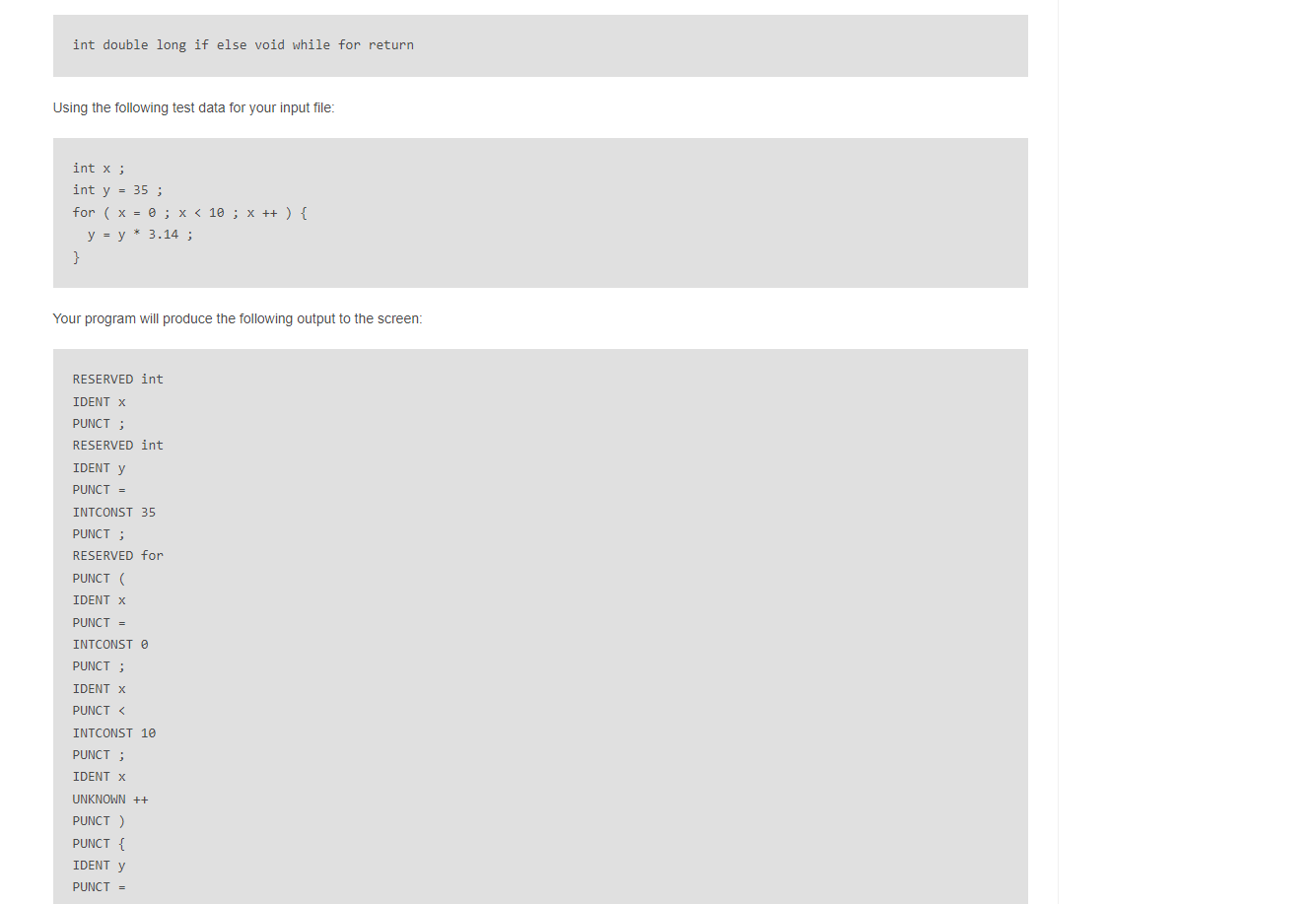 Solved The file format will be similar to a source code | Chegg.com