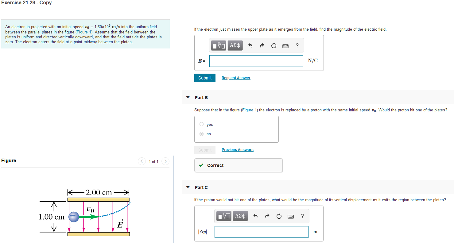 Solved An Electron Is Projected With An Initial Speed V0 Chegg Solved An Electron Is Projected With An Initial Speed V0 Chegg