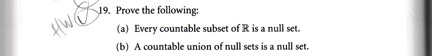 Solved G ولما / 19. Prove the following: (a) Every countable | Chegg.com
