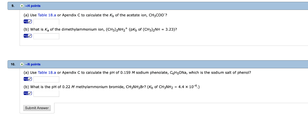Solved Table 18.2 Ka Values for Some Monoprotic Acids at | Chegg.com