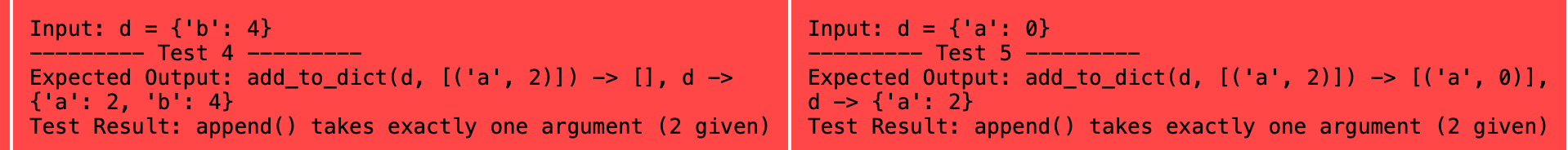 Solved Updating a Dictionary def add_to_dict(d, l): li = | Chegg.com