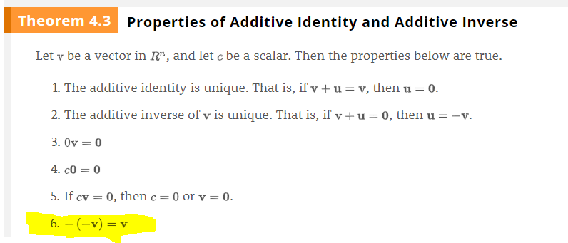 Additive Identity