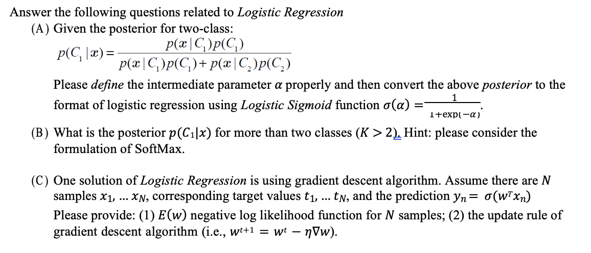 Answer the following questions related to Logistic | Chegg.com