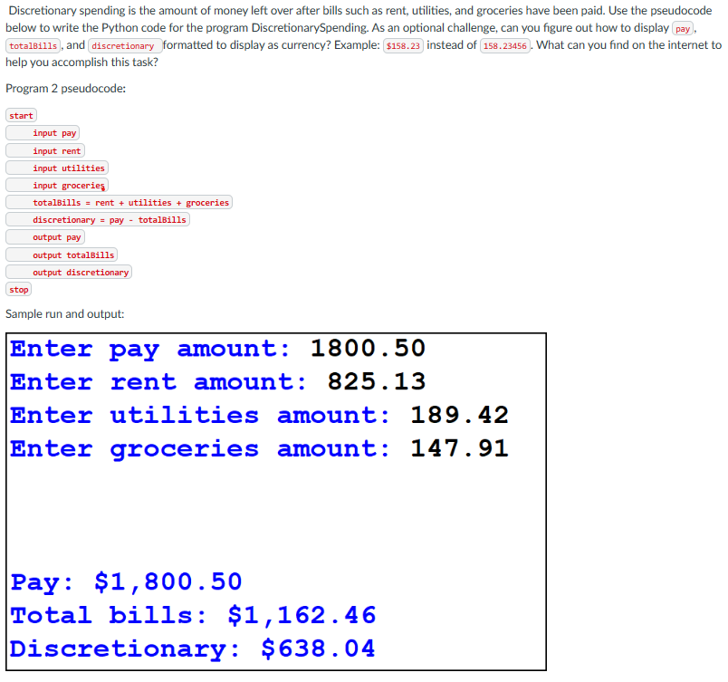 Solved Discretionary spending is the amount of money left | Chegg.com