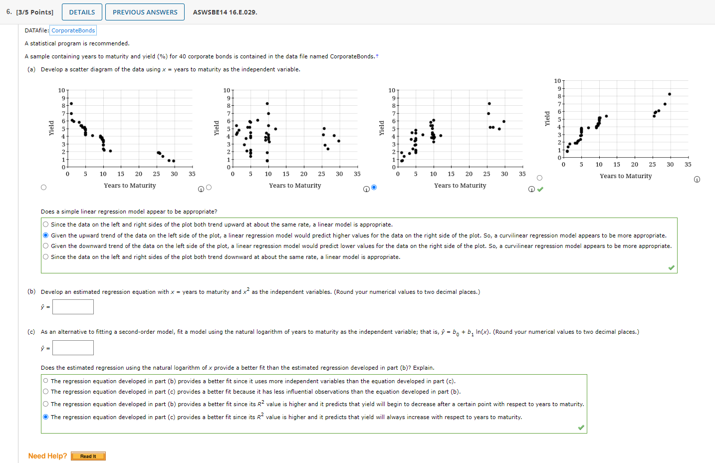 Solved DATAfile: CorporateBonds: A statistical program is | Chegg.com