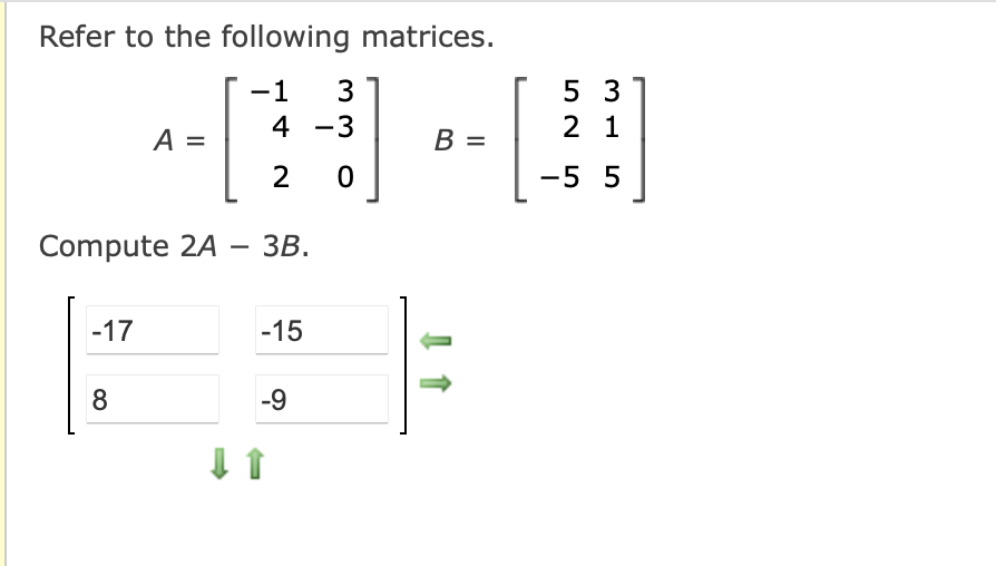 Solved Find the transpose of the matrix. [49640−1−15]Refer | Chegg.com