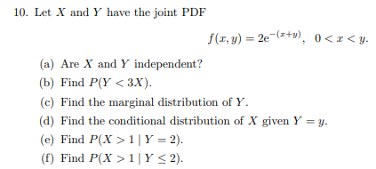 Solved Let x ﻿and Y ﻿have the joint | Chegg.com