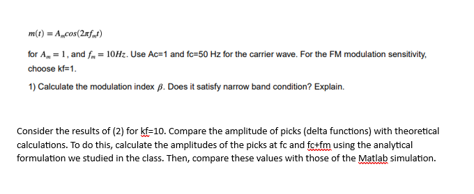 Solved Consider the results of (2) ﻿for kf=10. ﻿Compare the | Chegg.com