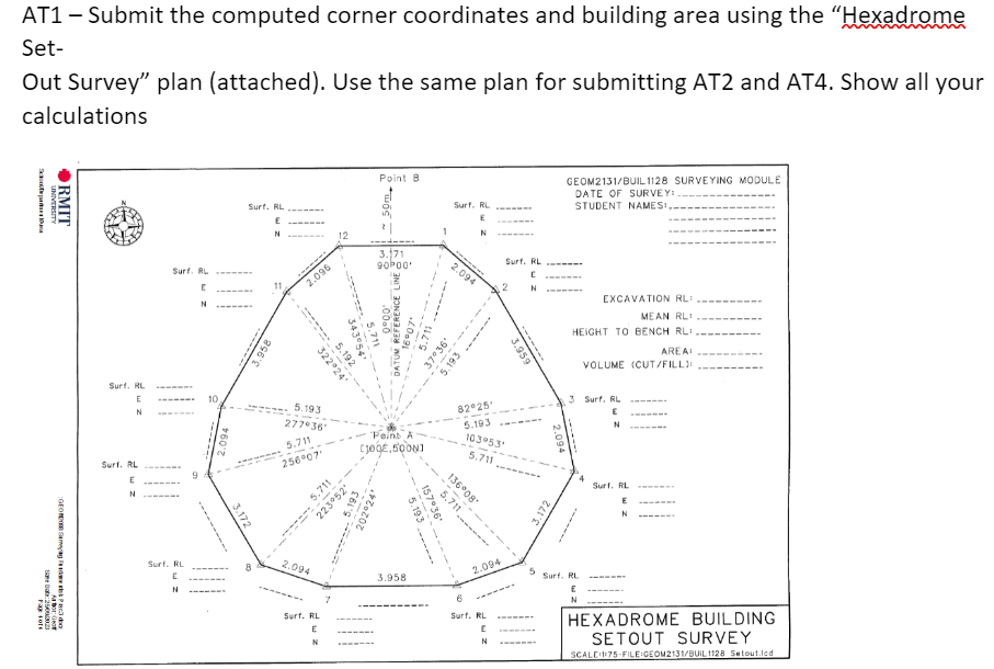 Solved AT1 - ﻿Submit the computed corner coordinates and | Chegg.com