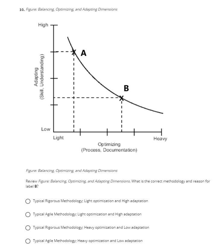 Solved 10. Figure: Balancing Optimizing and Adapting | Chegg.com