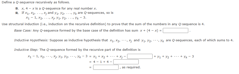 Solved Define A Q Sequence Recursively As Followsb X4 X