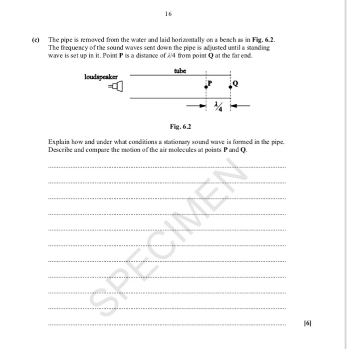 Solved 14 In an investigation of standing waves, sound waves | Chegg.com