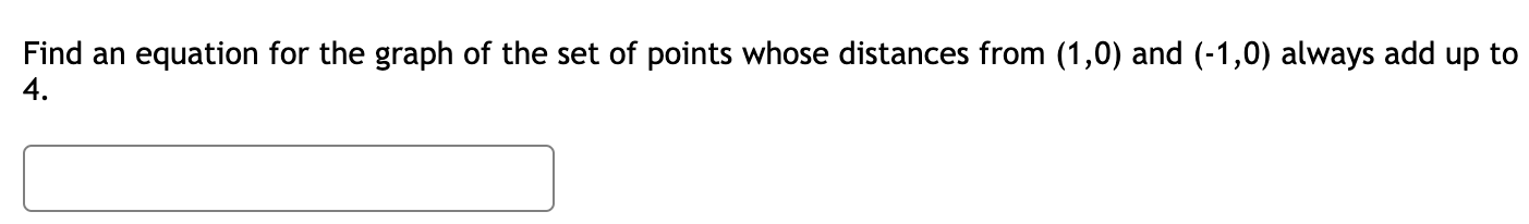 Solved Find an equation for the graph of the set of points | Chegg.com