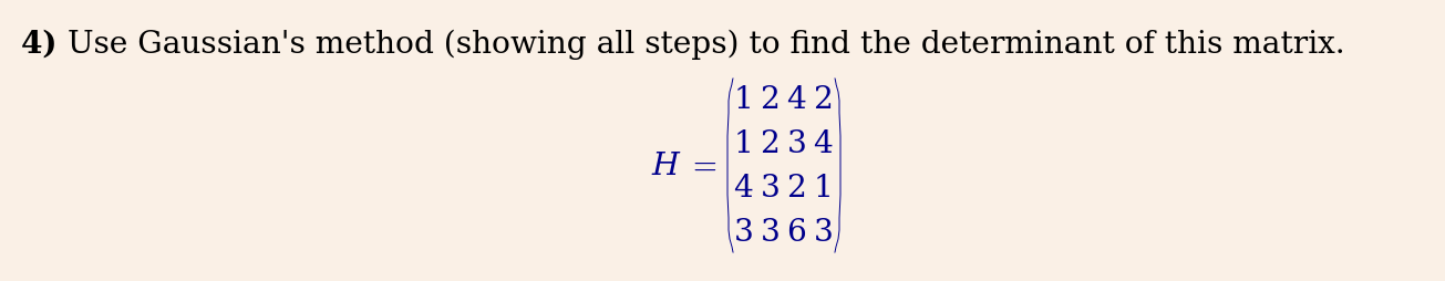 Solved 4) Use Gaussian's method (showing all steps) to find | Chegg.com