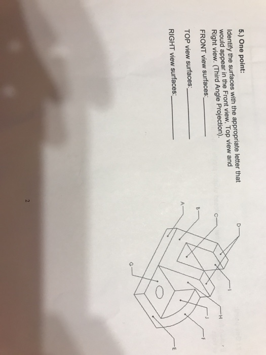 Solved 5.) One point Identify the surfaces with the | Chegg.com