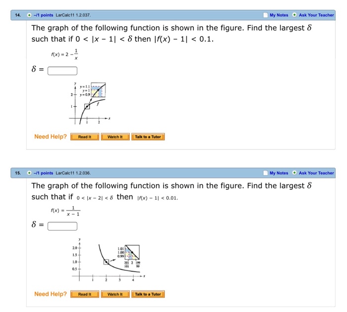 Solved 14. 1 points LarCalc11 1.2.037 My Notes Ask Your | Chegg.com Solved 14. 1 points LarCalc11 1.2.037 My Notes Ask Your | Chegg.com