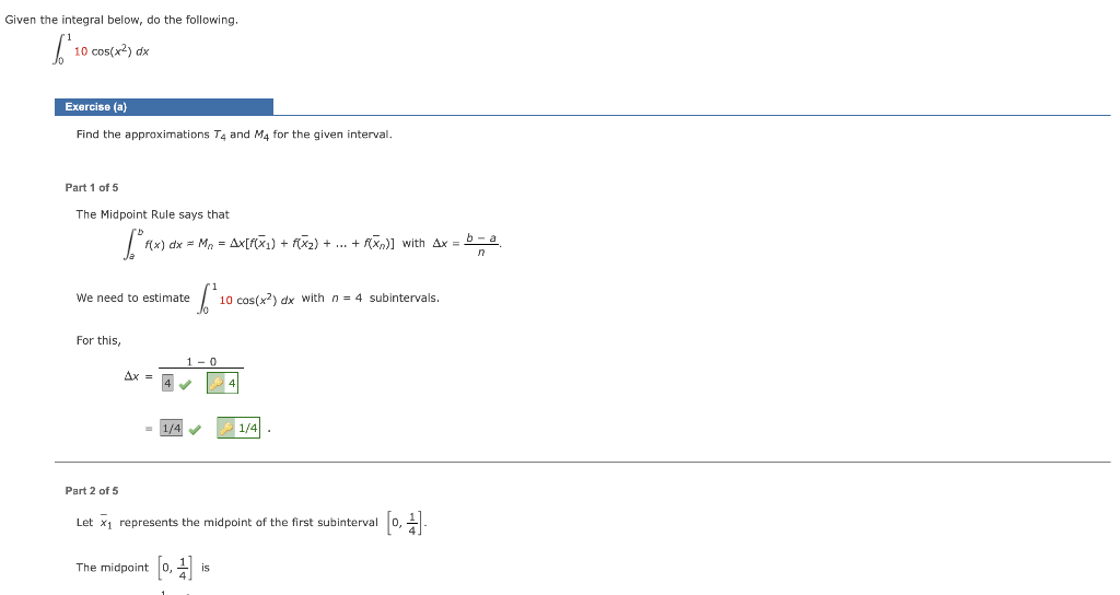 Solved Given the integral below, do the following. | Chegg.com