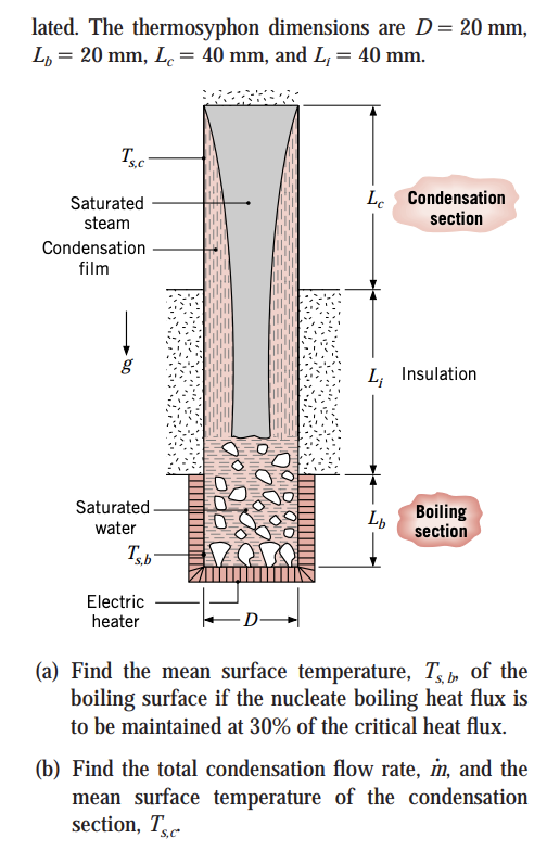 Solved 10.68 A thermosyphon consists of a closed container | Chegg.com