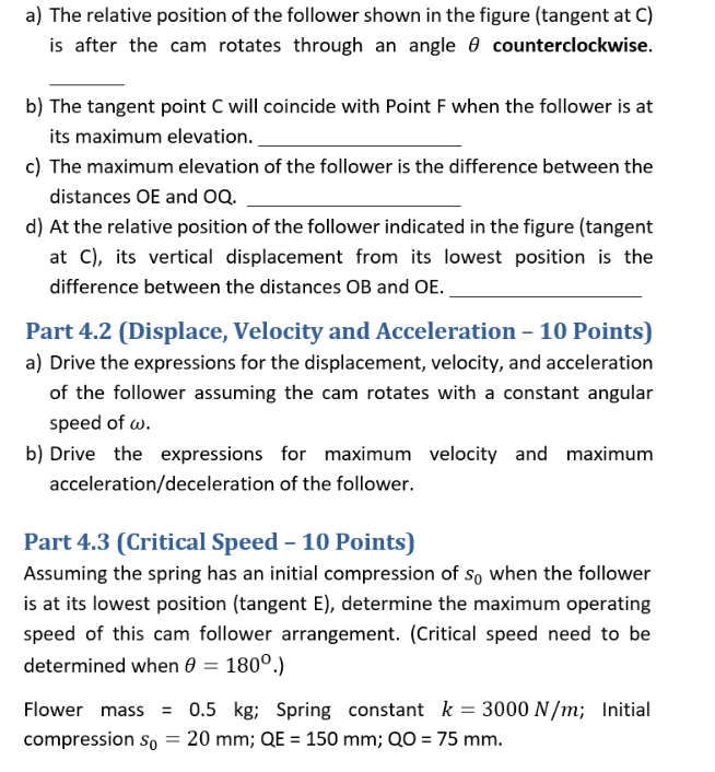 The figure below illustrates a cam with a circular | Chegg.com