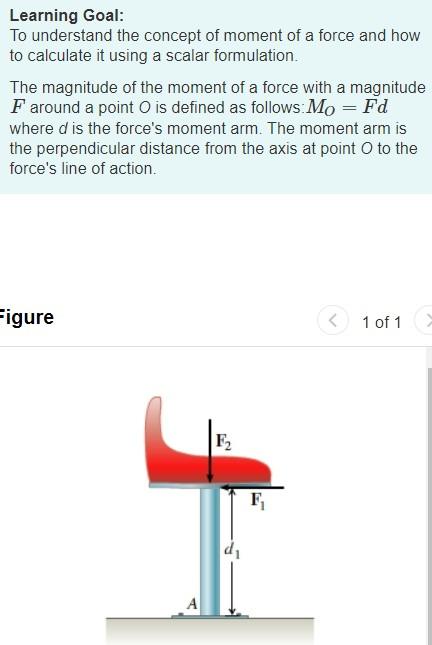 Solved Learning Goal: To understand the concept of moment of | Chegg.com