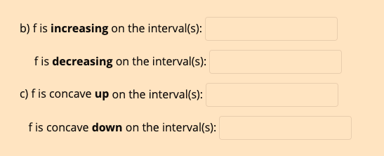 Solved b) fis increasing on the interval(s): fis | Chegg.com