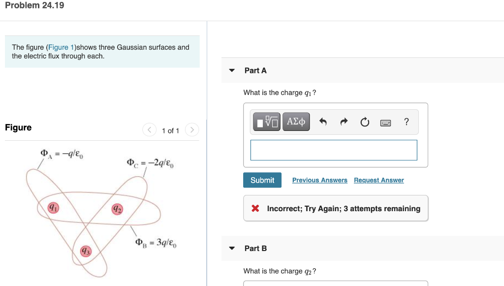 Solved Problem 24.19 The figure (Figure 1)shows three | Chegg.com