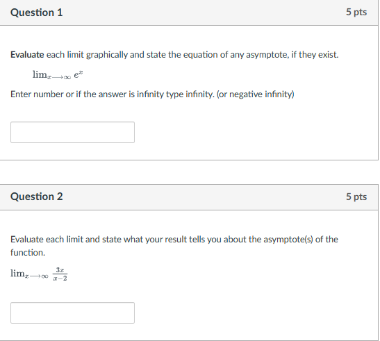 Solved Evaluate each limit graphically and state the | Chegg.com