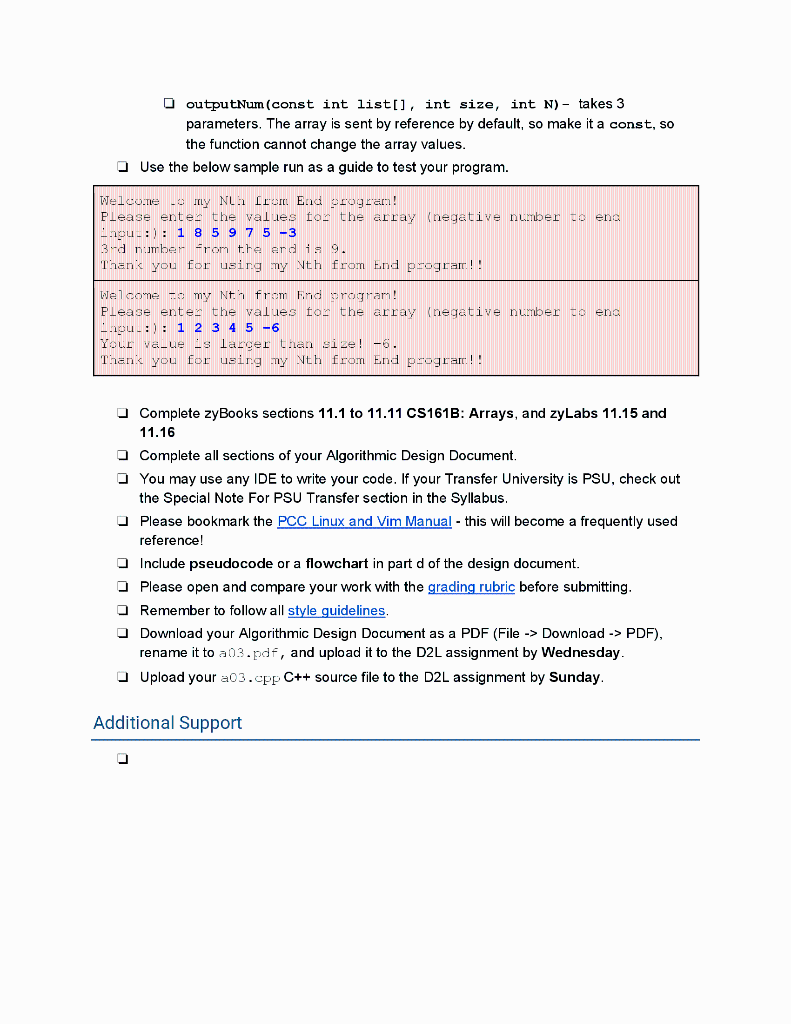 Solved Arrays store data contiguously by representing data | Chegg.com