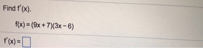 Solved Find (A) the derivative of Fix)Sx) without using the | Chegg.com