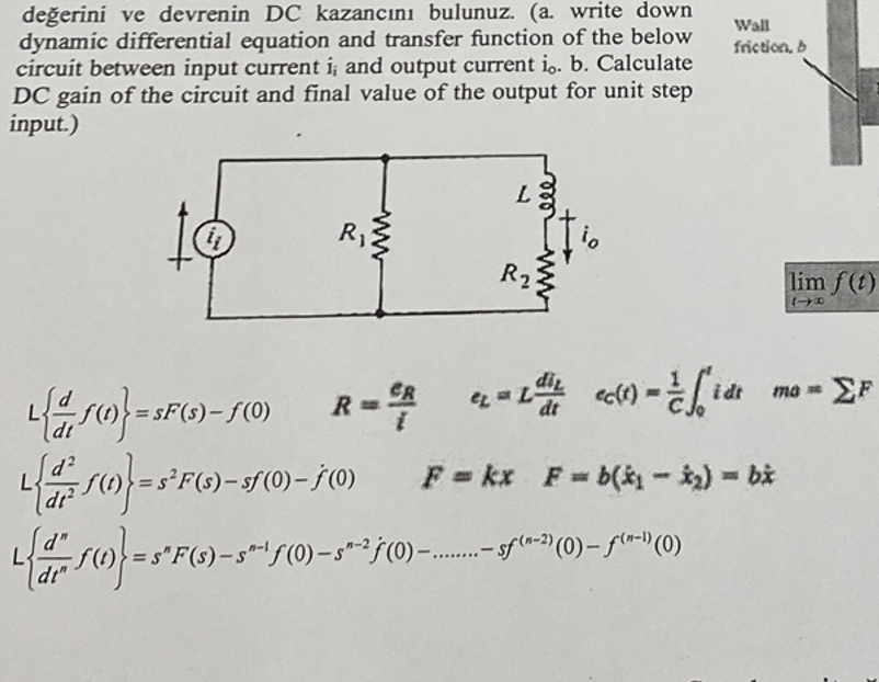 Solved değerini ve devrenin DC kazancını bulunuz. (a. write | Chegg.com