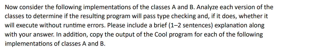 Now consider the following implementations of the | Chegg.com