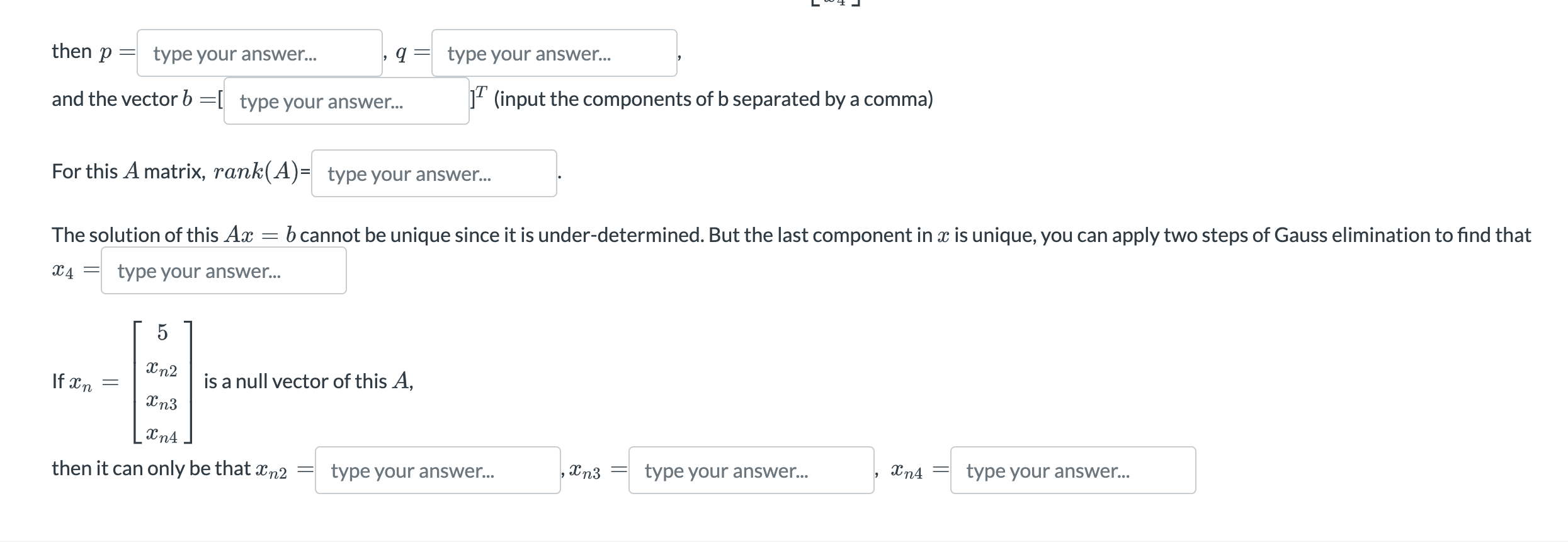 Solved Linear algebra is frequently used in network flow | Chegg.com
