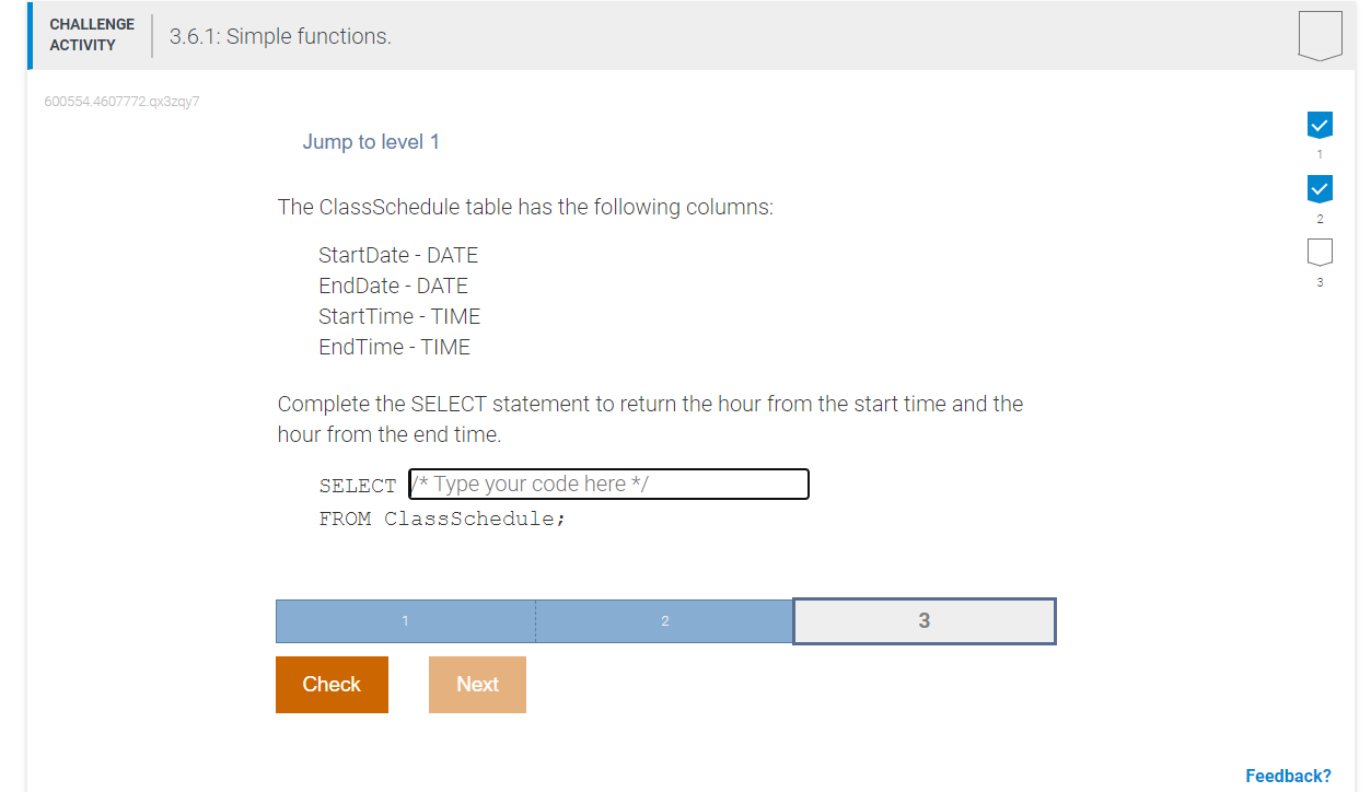 Solved Jump to level 1The ClassSchedule table has the | Chegg.com