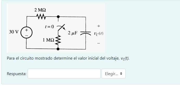 Solved Para el ﻿circuito mostrado determine el ﻿valor | Chegg.com