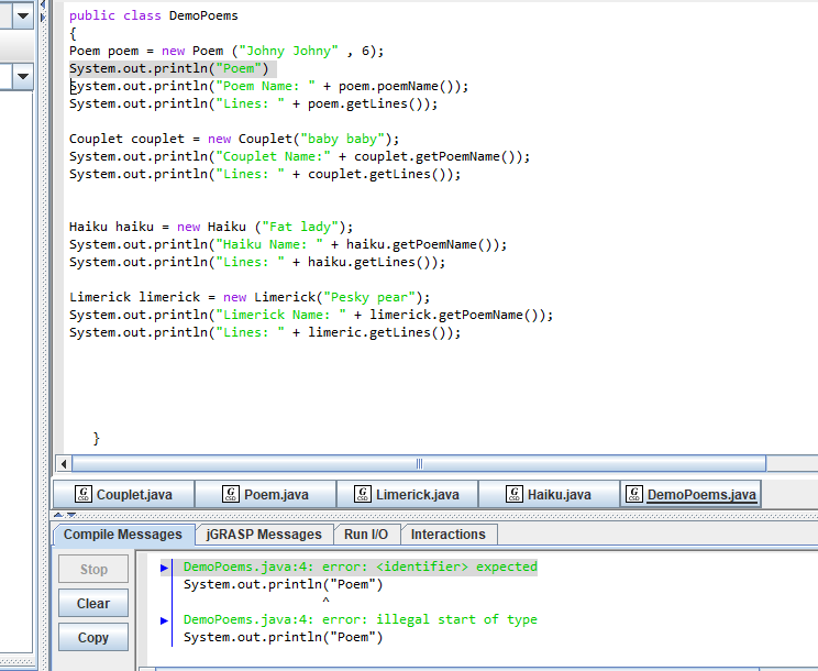 Solved Gs Tools Window Help Ame Public Class Poem Private
