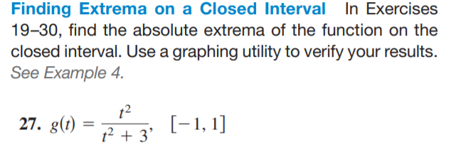 Solved Finding Extrema on a Closed Interval In Exercises | Chegg.com