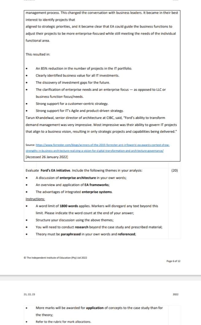 Solved Question 2 (Marks: 20) Consider the following case | Chegg.com