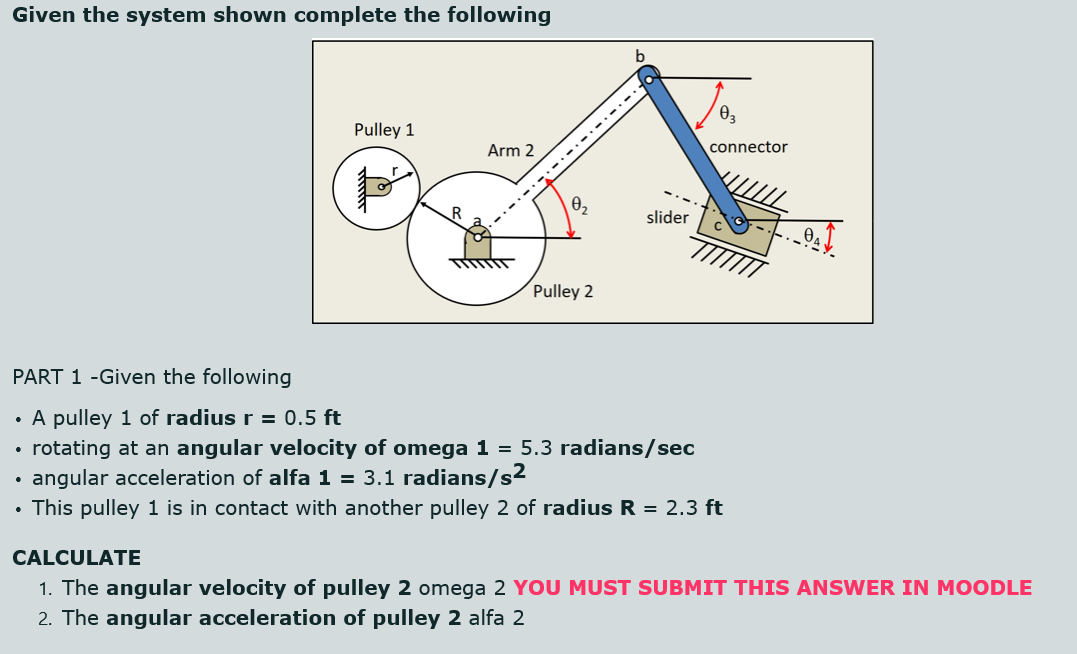 Solved Given the system shown complete the following 03 | Chegg.com
