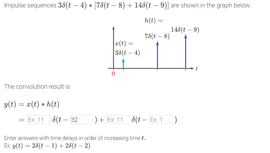 Solved Impulse sequences 38(t – 4) * [78(t – 8) + 148(t – | Chegg.com