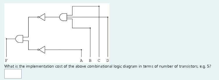Solved -a F А в с Given the above combinational logic | Chegg.com