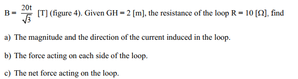 Solved A conducting loop in the shape of an equilateral | Chegg.com